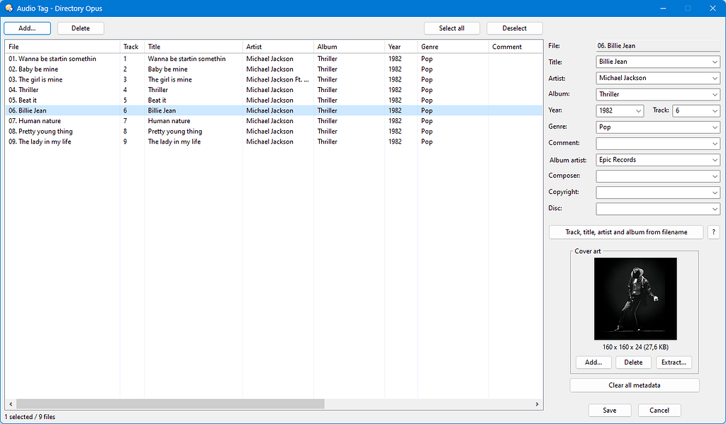Audio Tag - Buttons/Scripts - Directory Opus Resource Centre