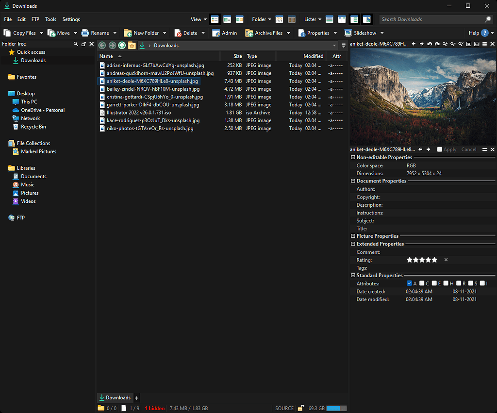 Dark Theme inspired by Windows 11 Explorer - Themes - Directory Opus ...