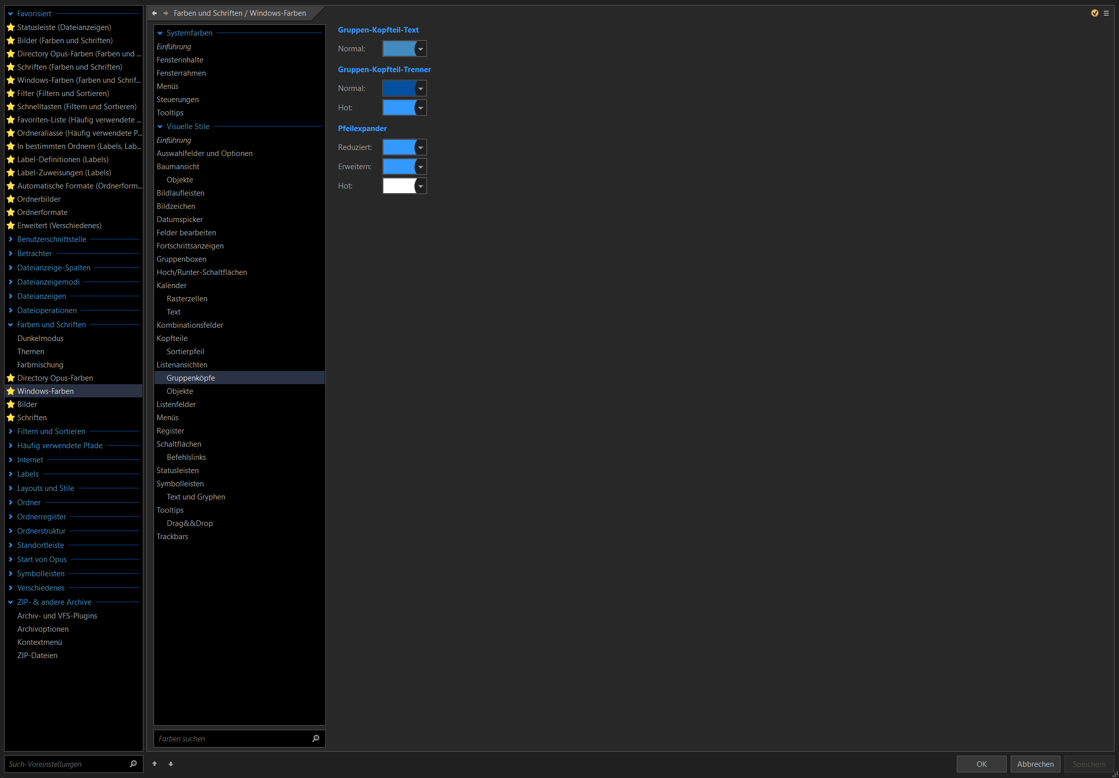 Where is the setting for columns header colors? - Help & Support ...