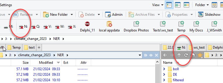 Drives toolbar button colour always red for NAS - Help & Support ...