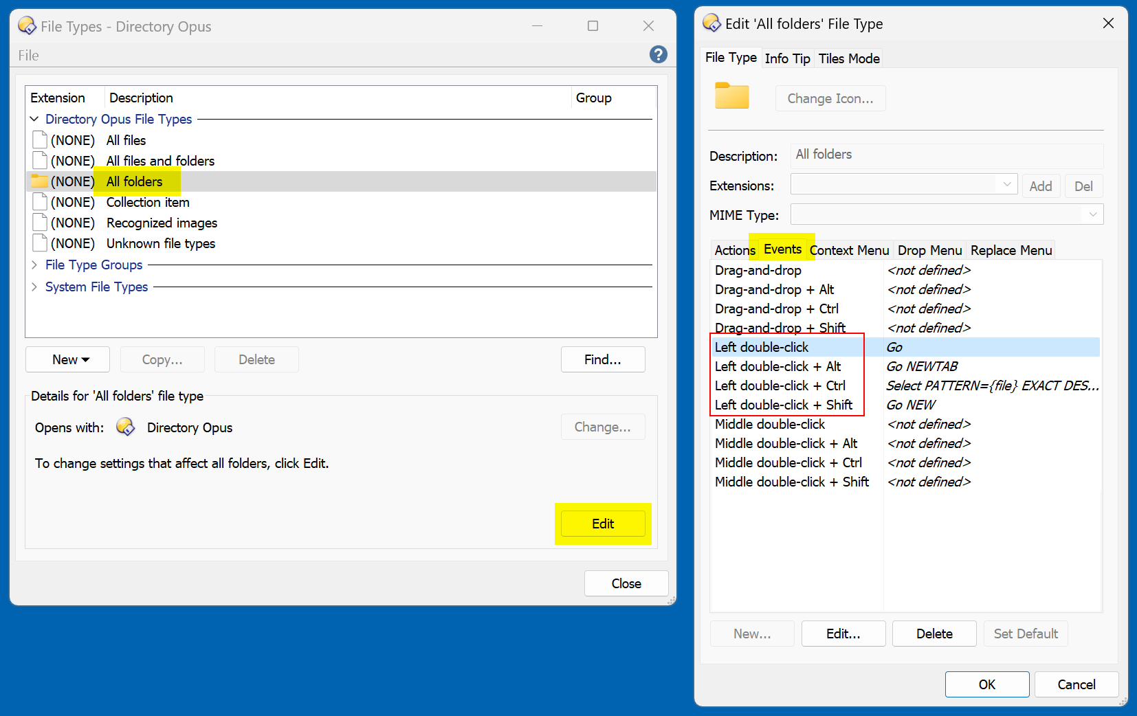 How to land at actual folder location when double-clicking on folder in ...