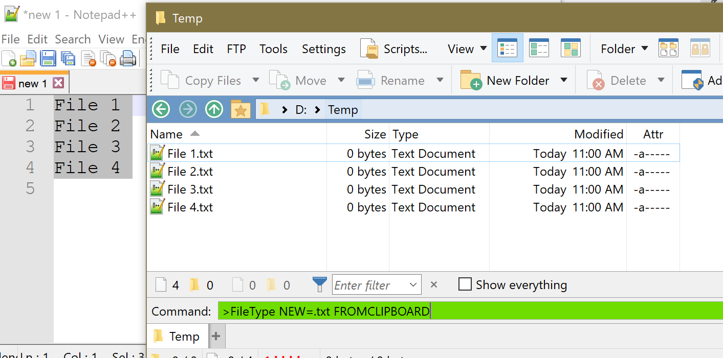 Batch Create New Text Files or Other Formats Using A Similar Input Window As New Folders 