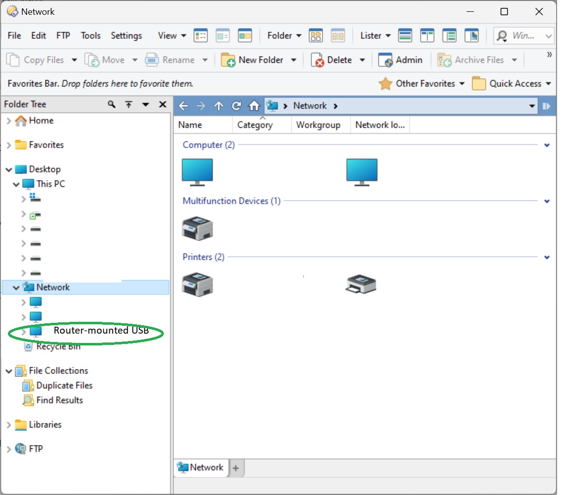 Asus-router NAS not appearing in Folder Tree or File Display - Help ...