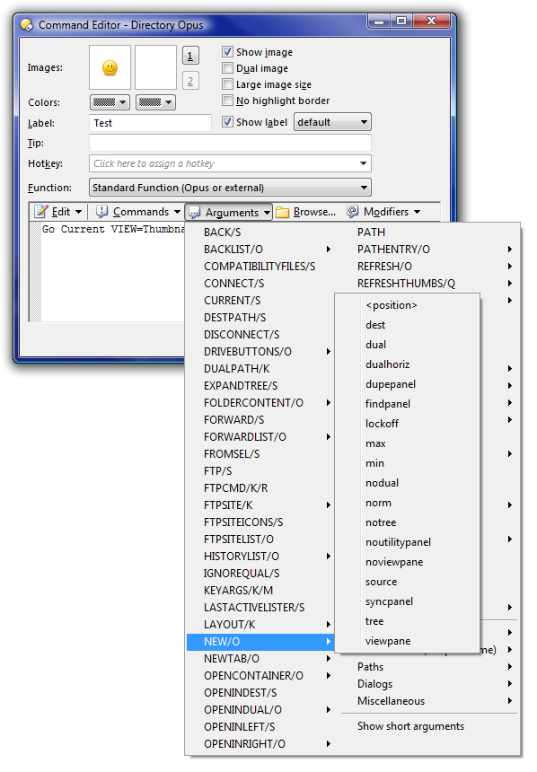 Button To Open Current Folder In New Lister With XXX Style Help Support Directory Opus 