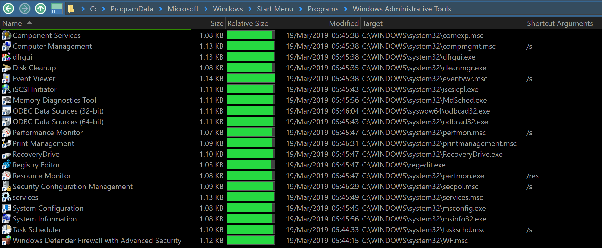 Showing Shortcut Arguments Help Support Directory Opus Resource Centre