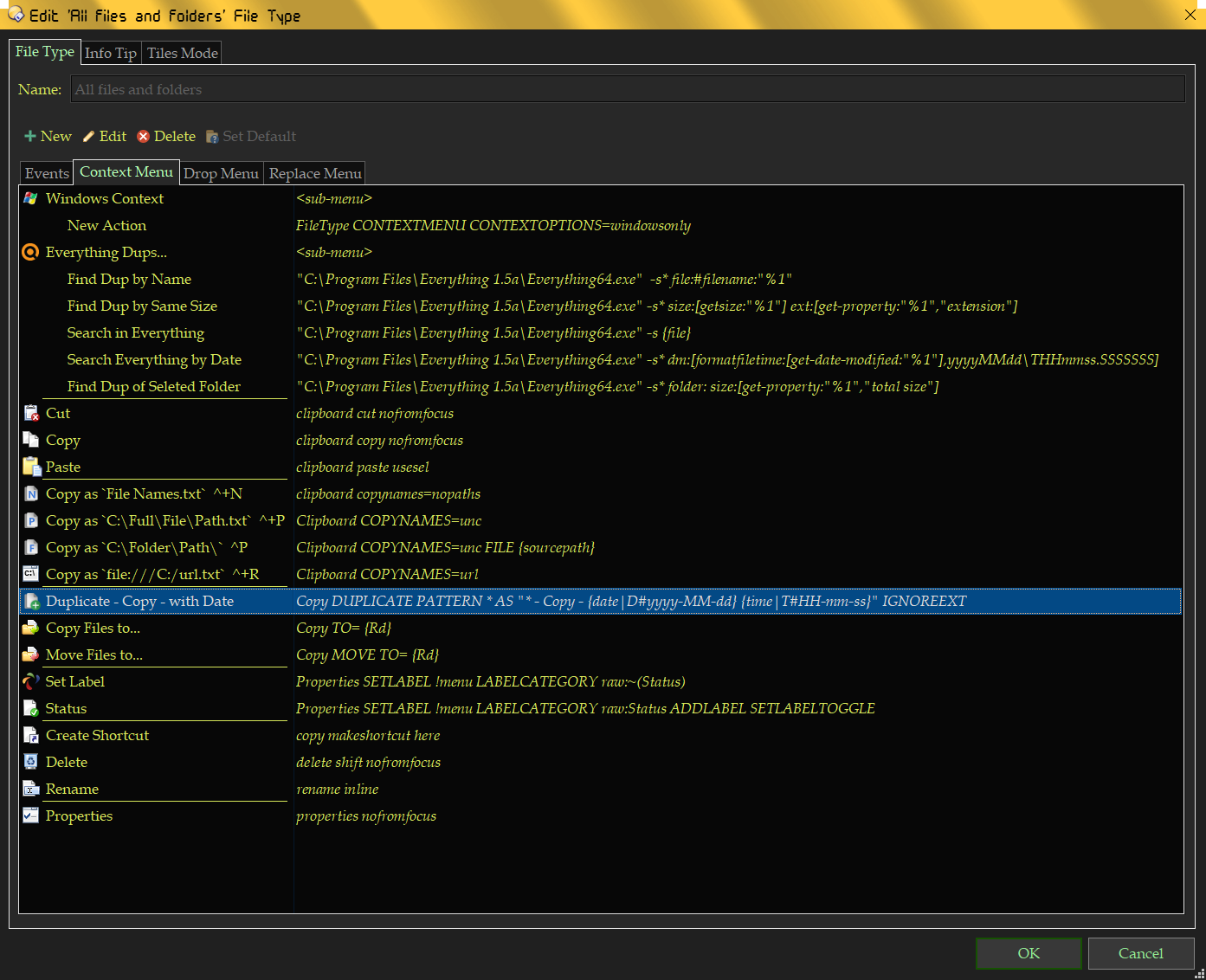 Modify Right Click Context Windows - Help & Support - Directory Opus ...
