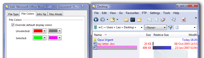 How To Change File Name Background Color Help Support Directory 