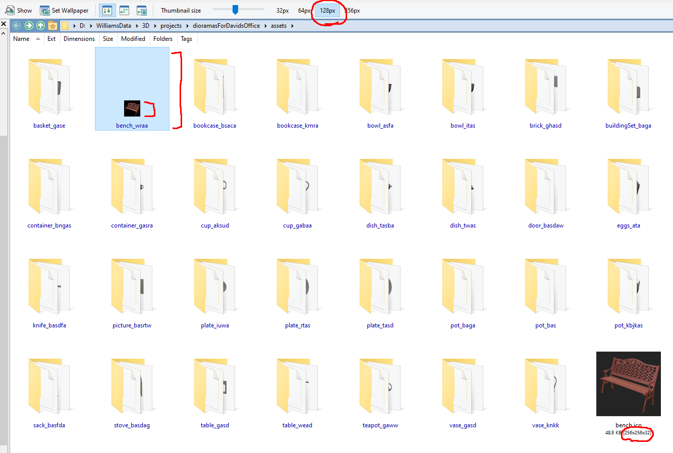 Custom Folder Icon Size Very Small In Directory Opus Looks Fine In 