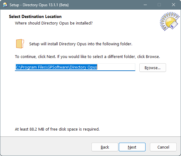 Dopus 13 Installation Location - How do I choose where to install Dopus ...